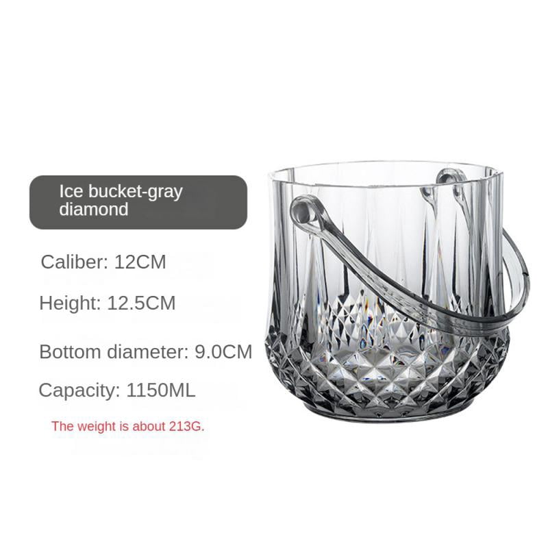 Transparent Wine Ice Cooler Party Whisky Ice Bucket Ice Champagne ...