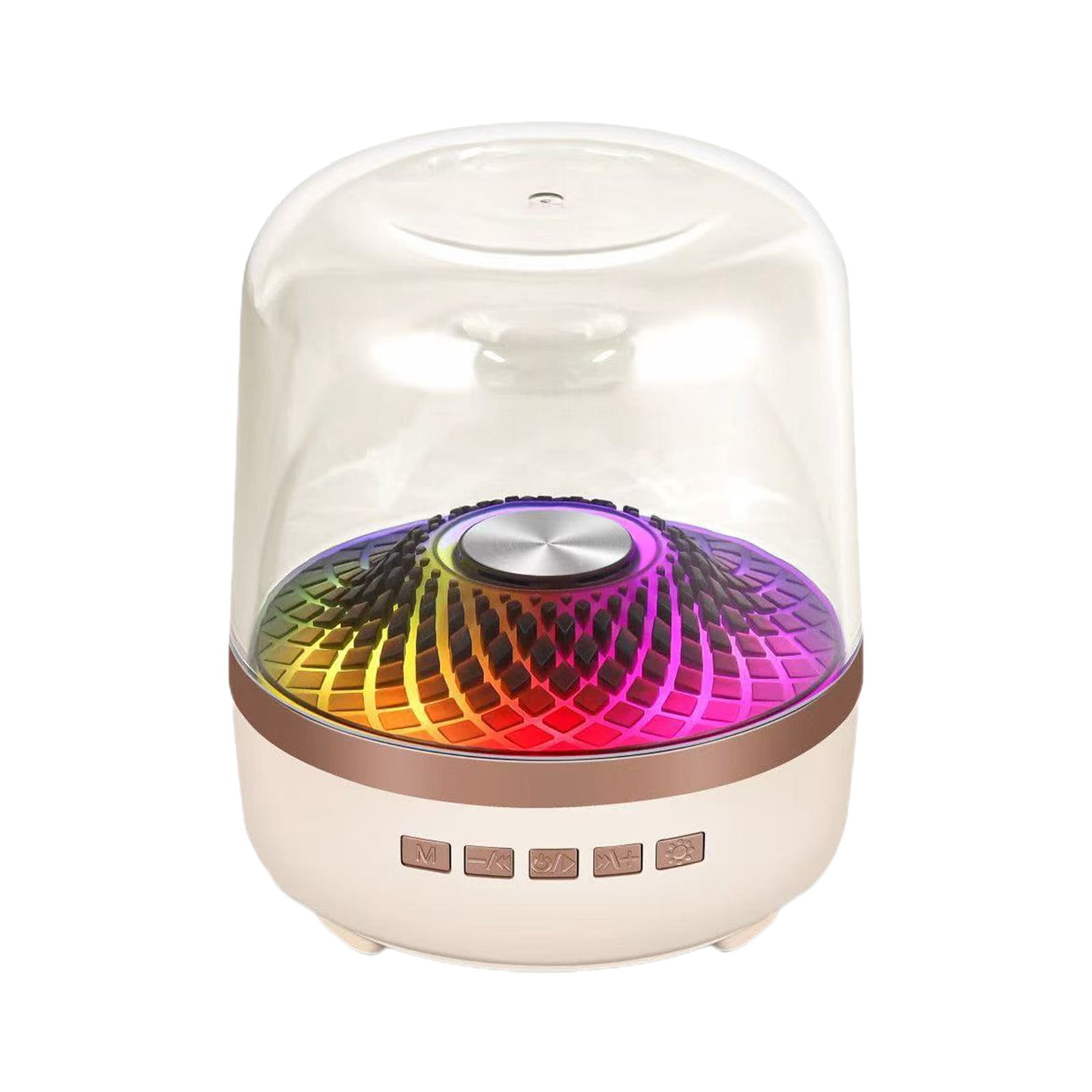 Transparent Wireless Bluetooth Speaker, Portable Ambient Light Speaker ...