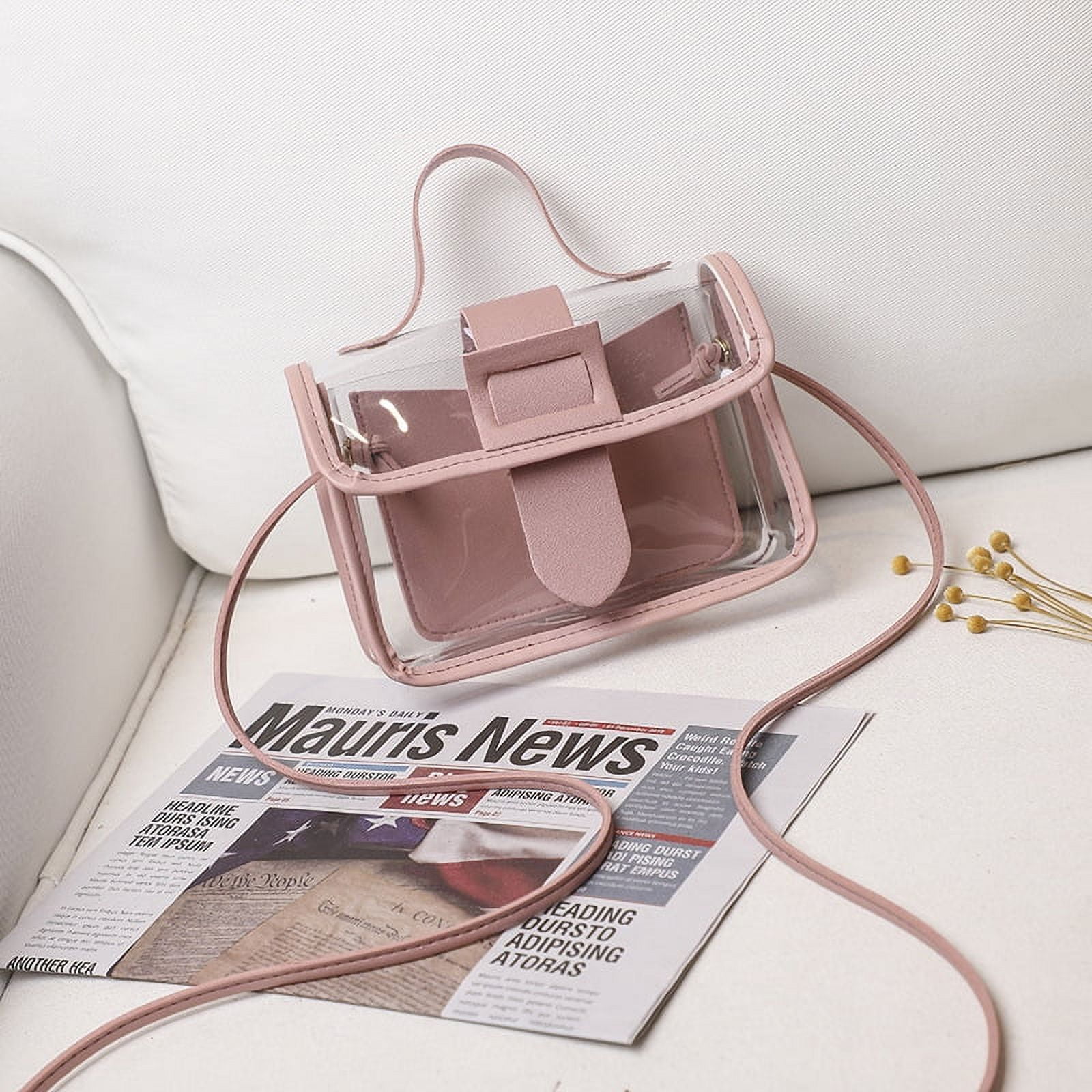 Transparent Women's Bag Summer Shoulder Crossbody Bag PVC Jelly Bag ...