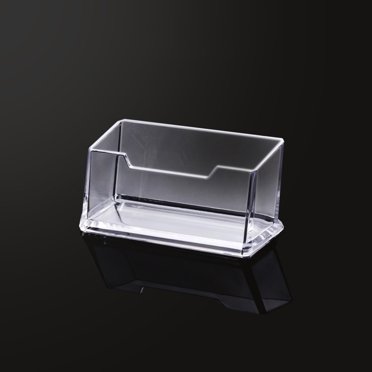 Kantek Clear Acrylic Business Card Holder, Fits 80 Business Cards, 4 ...