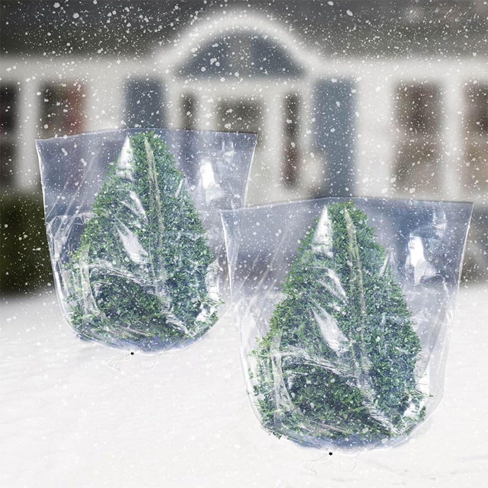 Transparent anti-freeze plant shielding bag winter greenhouse PE ...