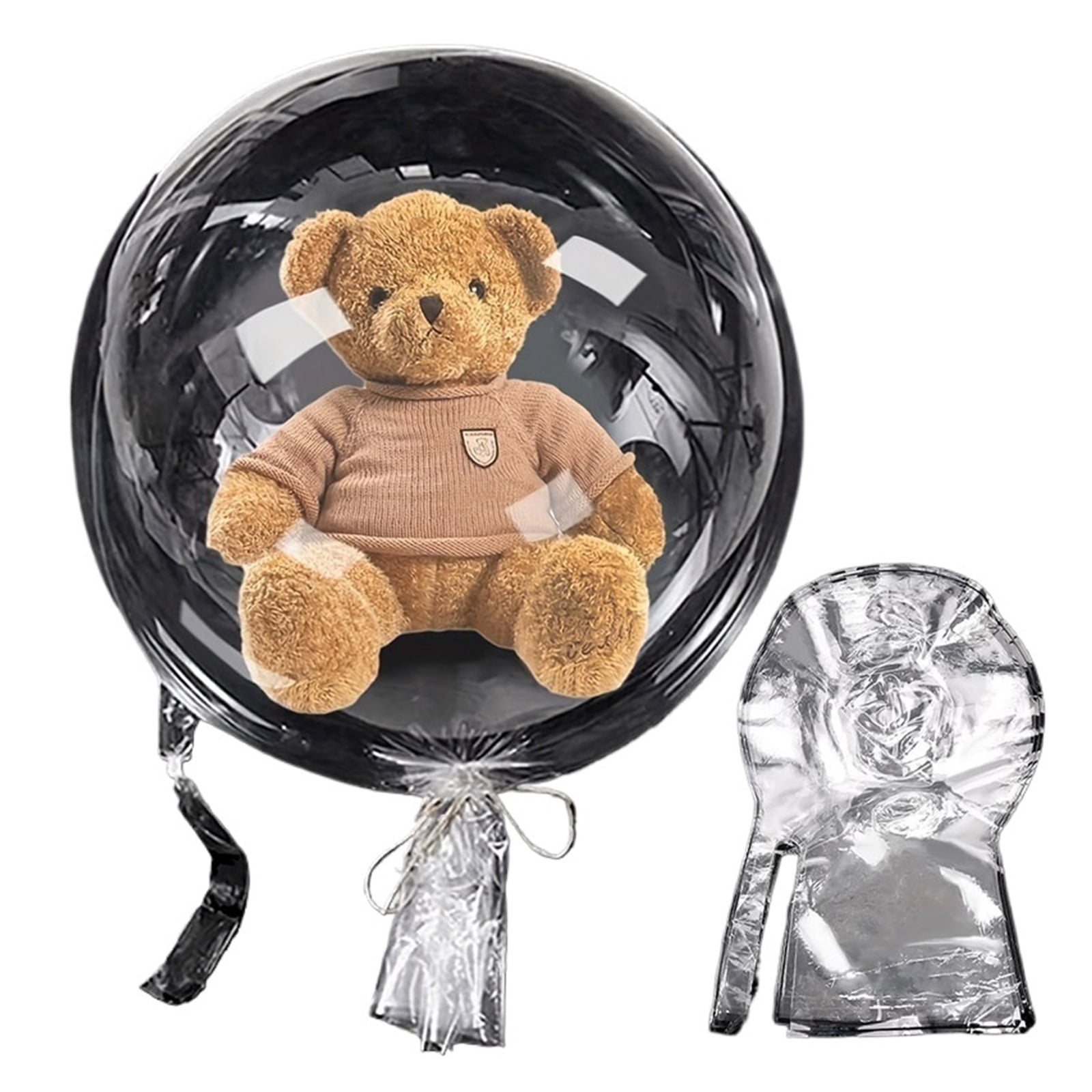 Transparent balloon decoration Double-port Stretched Transparent Bubble ...