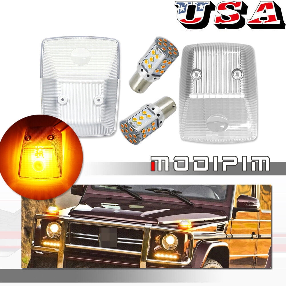 Transparent front wing turn signal lights suitable for 1986-2018 ...