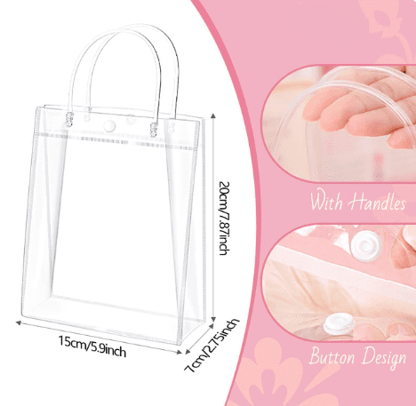 Transparent gift bags, holiday gift bags, anniversaries, weddings ...