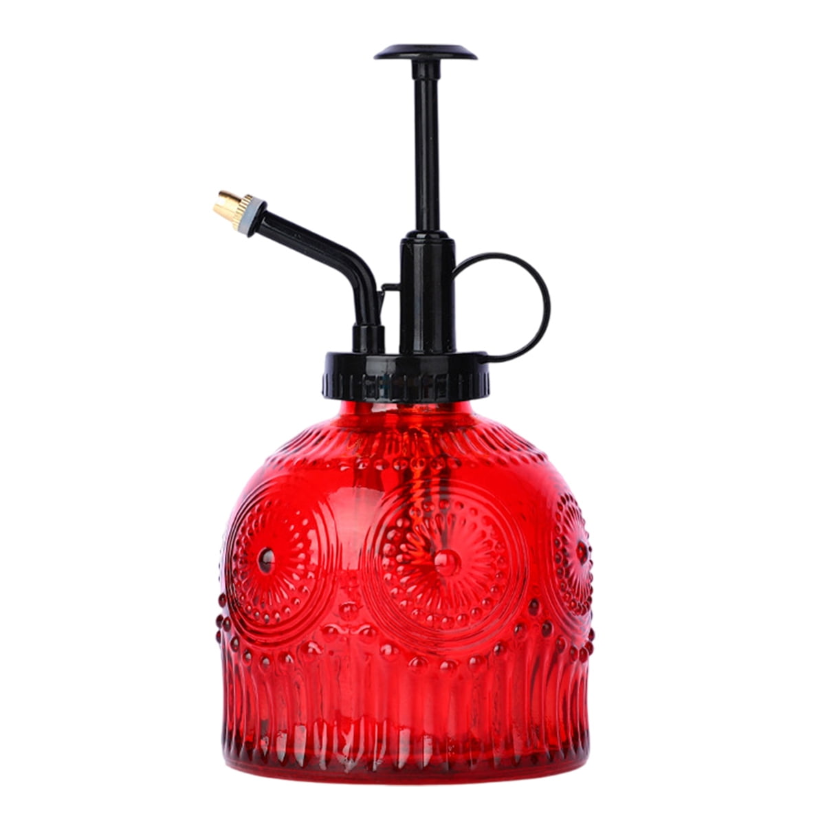 Transparent glass spray bottle embossed household succulent plants ...