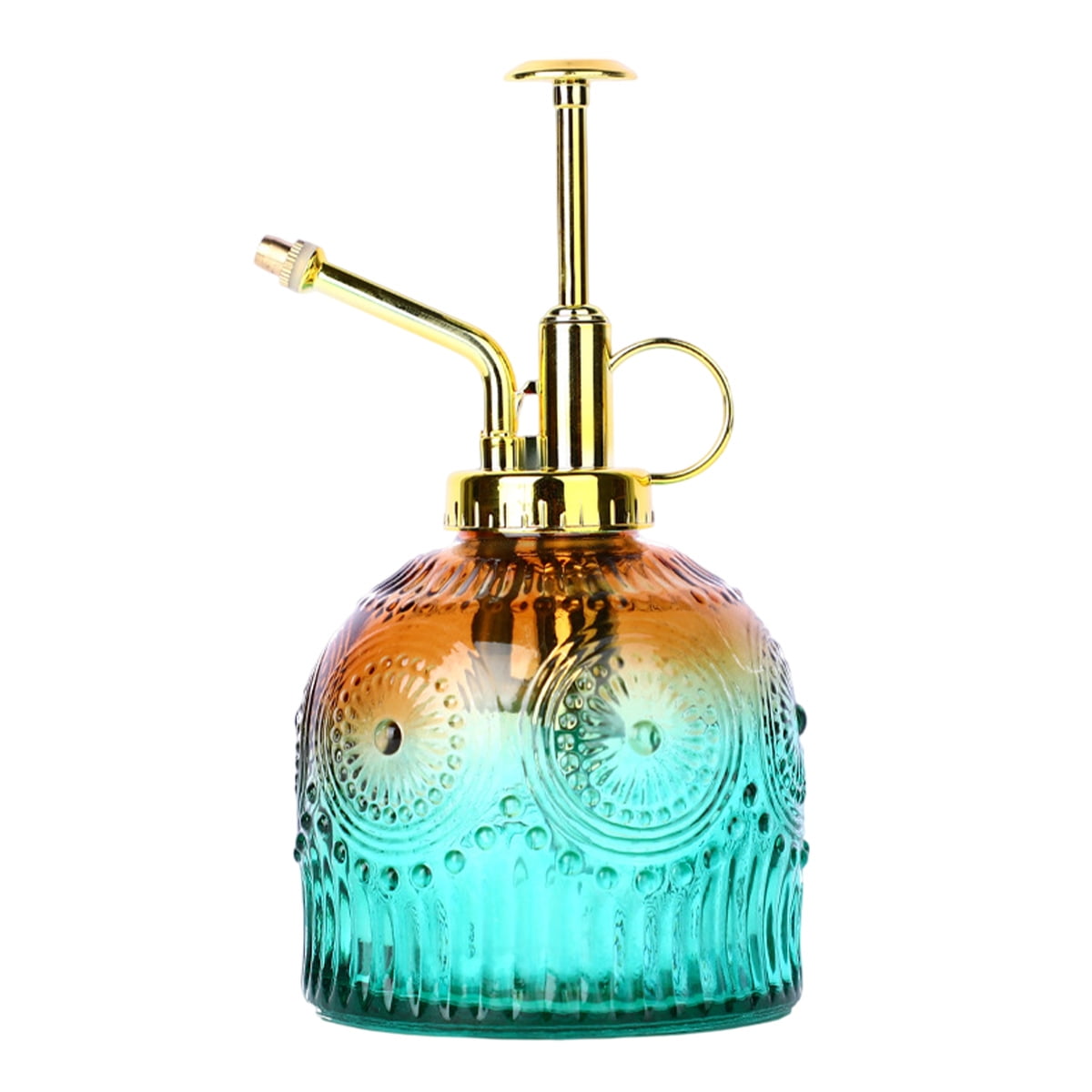 Transparent glass spray bottle nozzle embossed household succulent ...