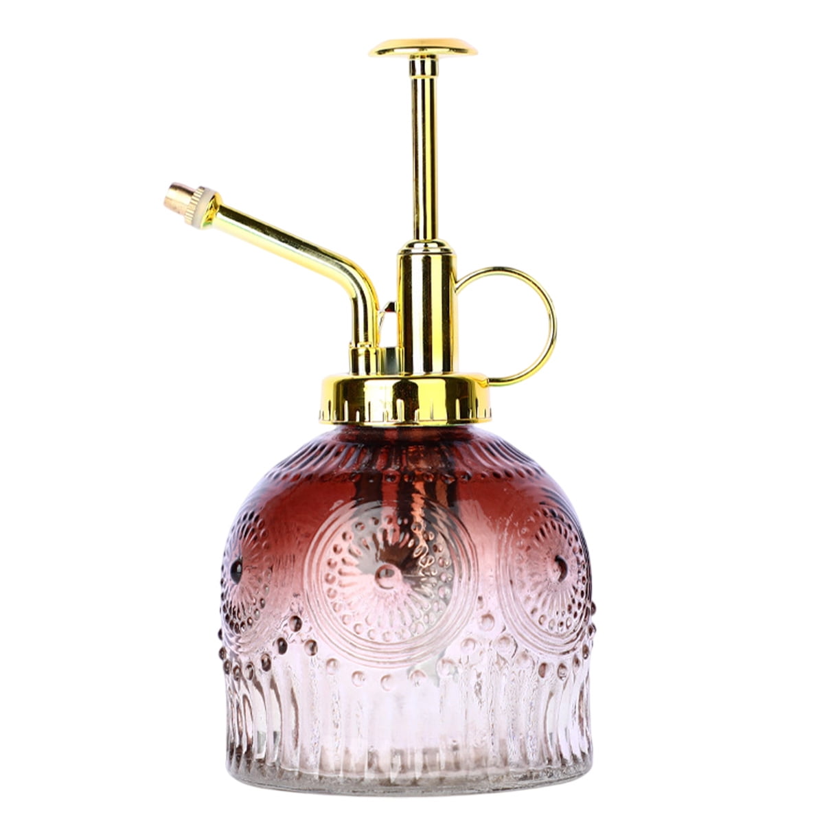 Transparent glass spray bottle nozzle embossed household succulent ...