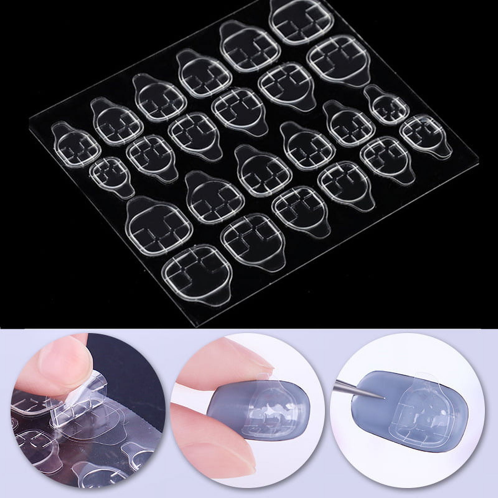 Transparent invisible nail sticker - Walmart.com