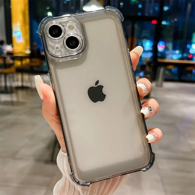 Transparent phone case Four corner bubble protection against falling ...