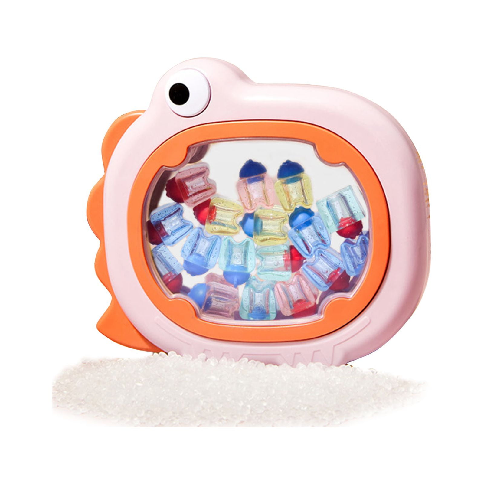 Transparent style - light pink baby milk teeth storage box baby fetal ...