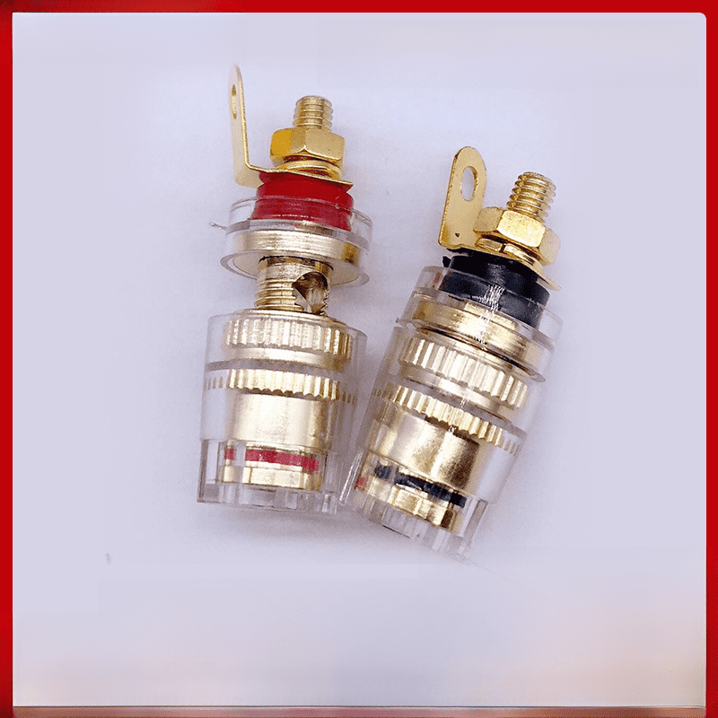 Transparent terminal 520 audio amplifier terminal pure copper gold ...