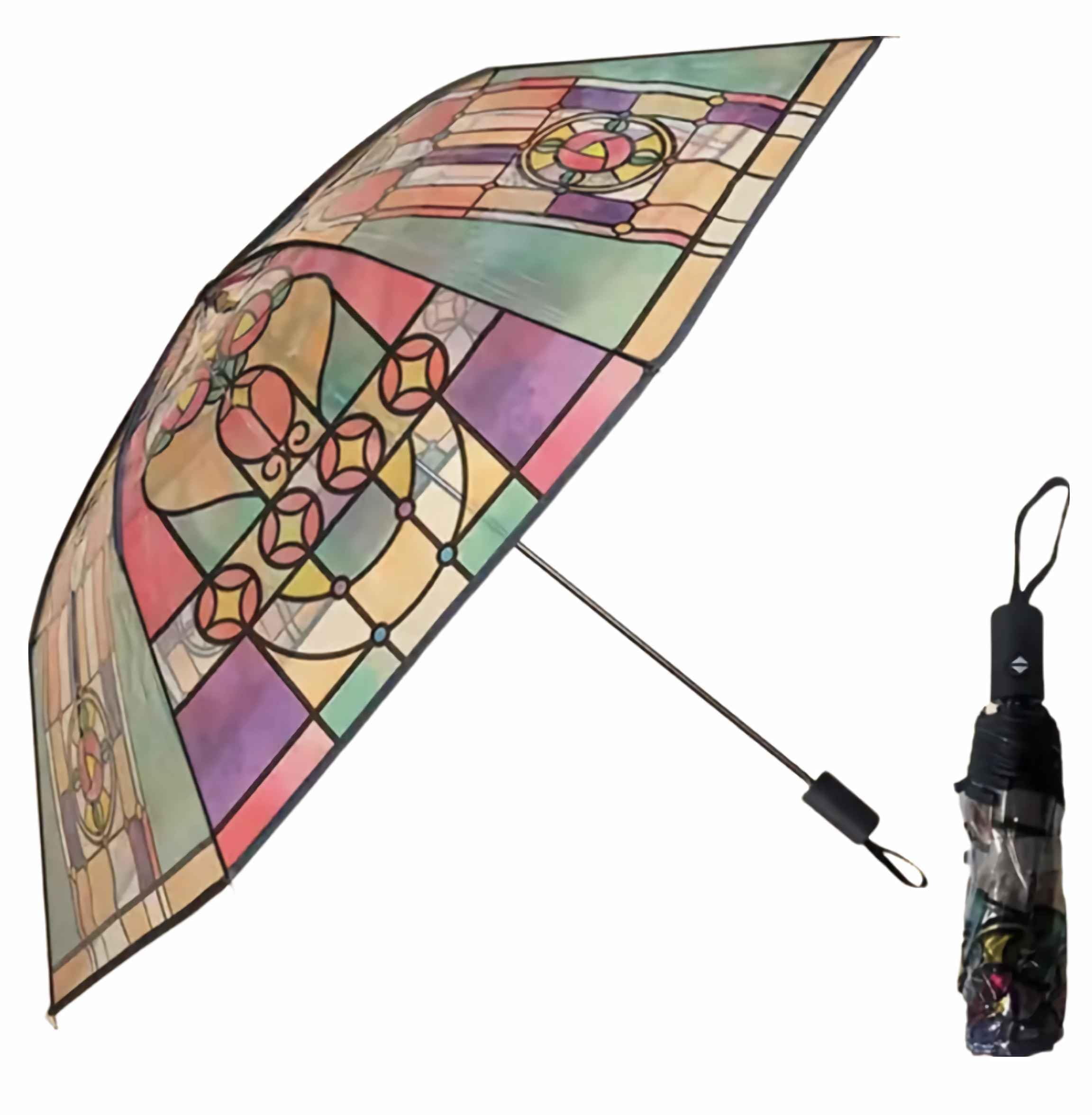 Transparent vintage parasol umbrella, cute automatic folding umbrella ...