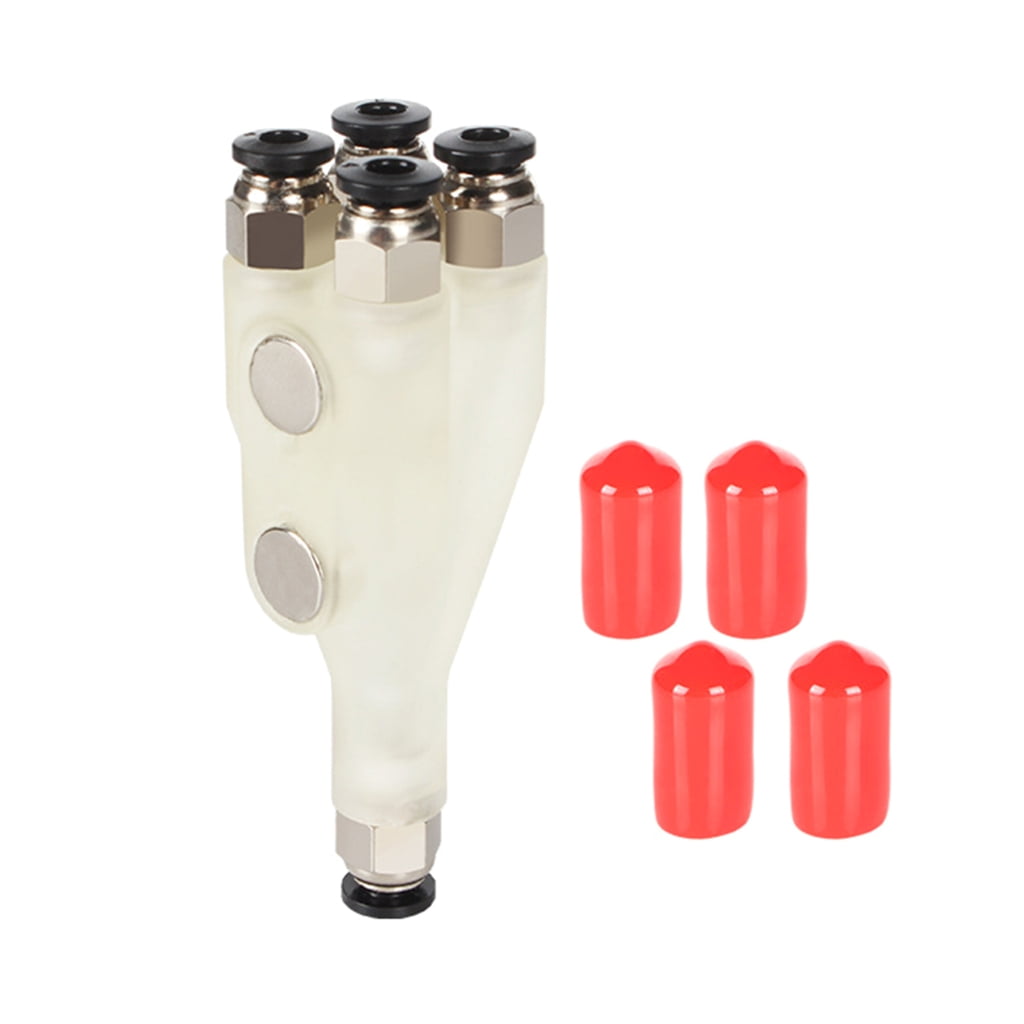 Transparently 4 Way 3D Printer Filament Guide Tube Adapter 4 In 1 Feed ...