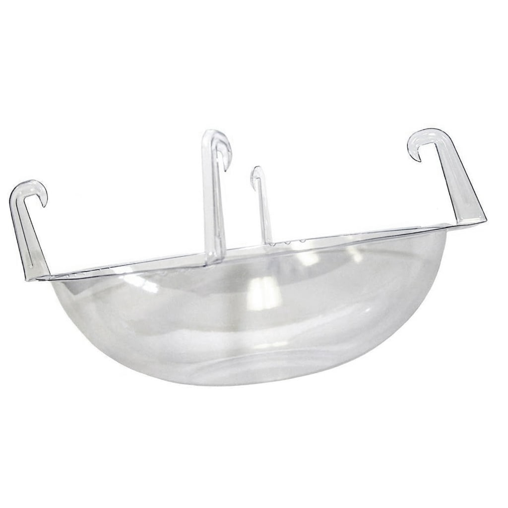 Transparents Round Hanging Basket Saucer Light weight Plant Pots Holder ...