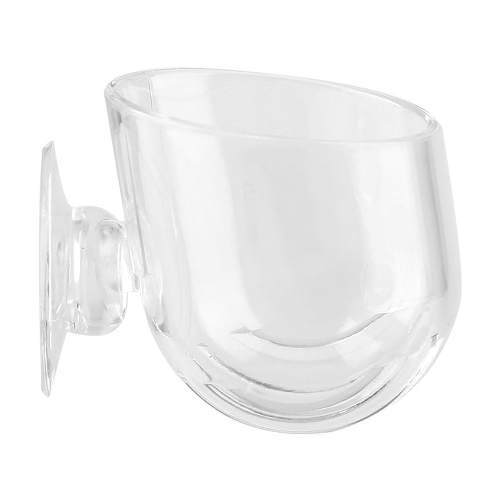 Transpatent Acrylic Feeding Cup Fish Red Worm Feeder Cups for Aquarium ...