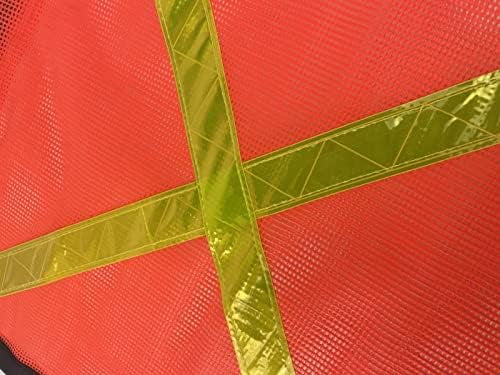 Transport Bright Orange Warning Mesh Safety Flag with Reflective High ...