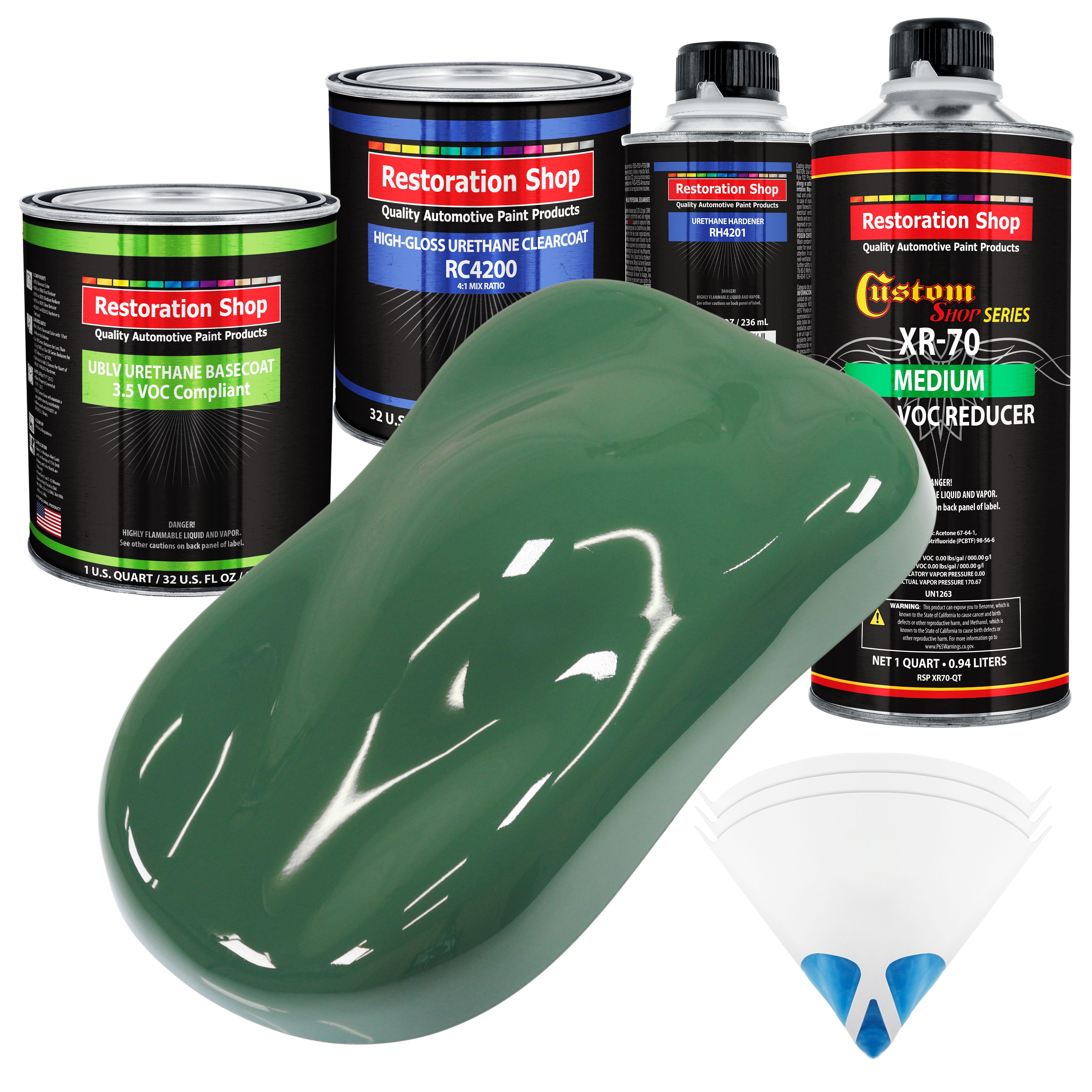 Transport Green Quart Kit Low VOC URETHANE BASECOAT Car Auto Body Paint ...