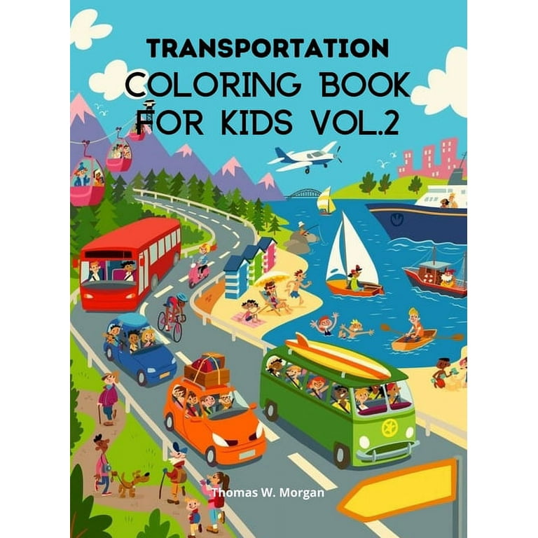 trucks and trains coloring pages