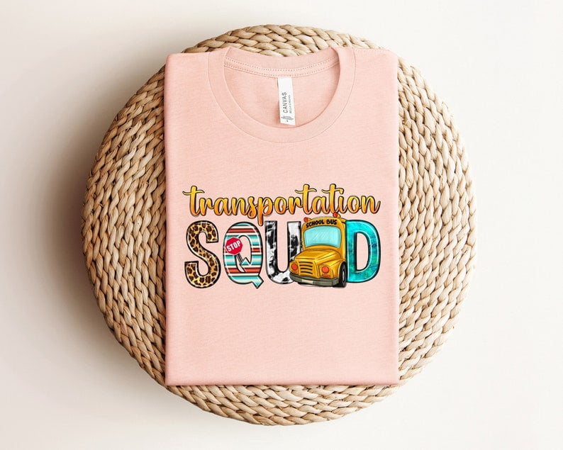 Transportation Squad Shirt, School Bus Shirt, Bus Driver Shirt ...