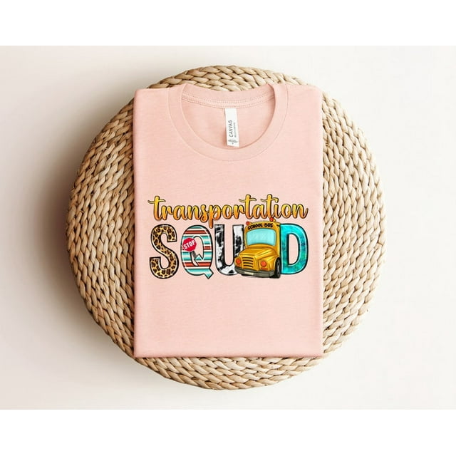 Transportation Squad Shirt, School Bus Shirt, Bus Driver Shirt ...