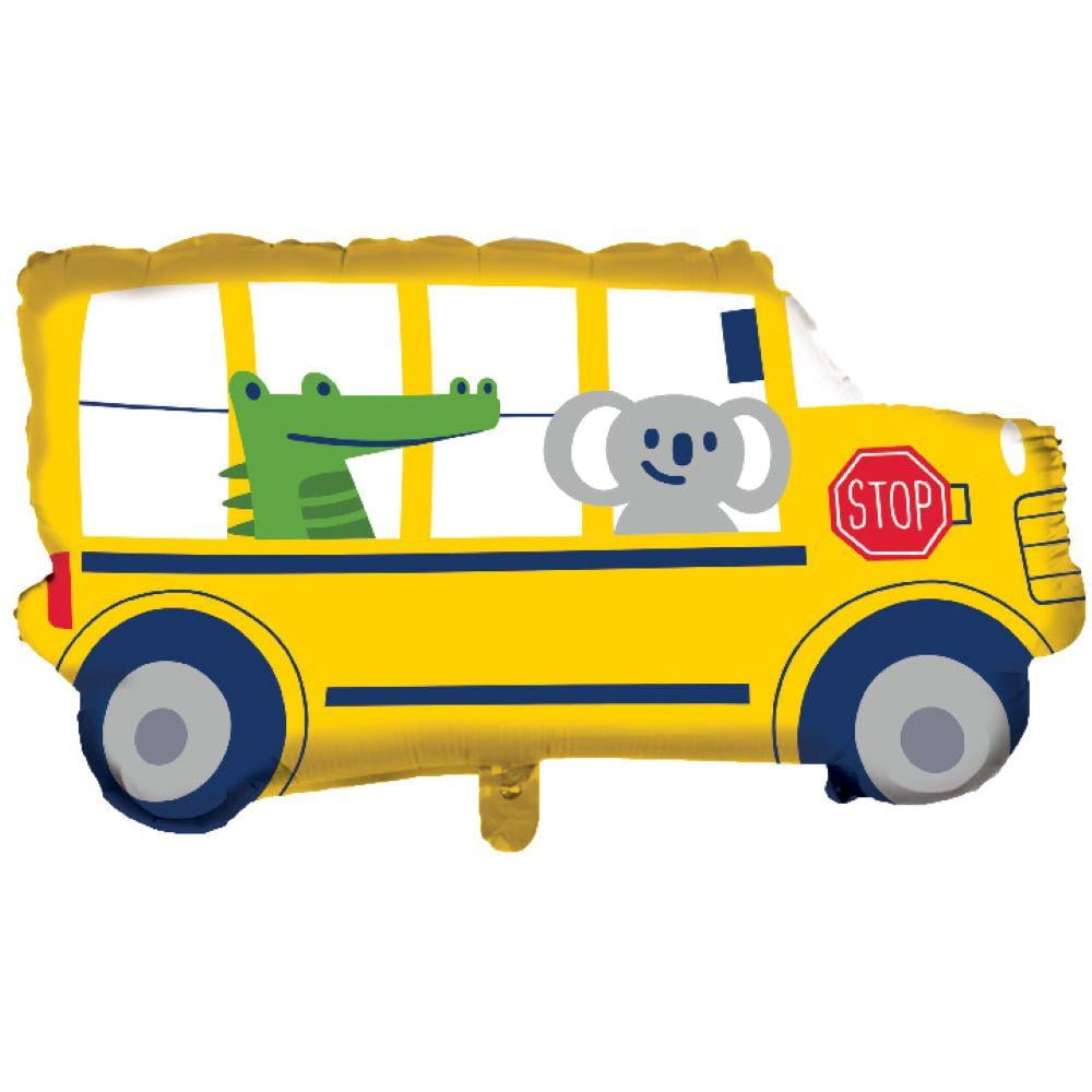 Transportation Time City Life Yellow School Bus Balloons, 3 ct ...