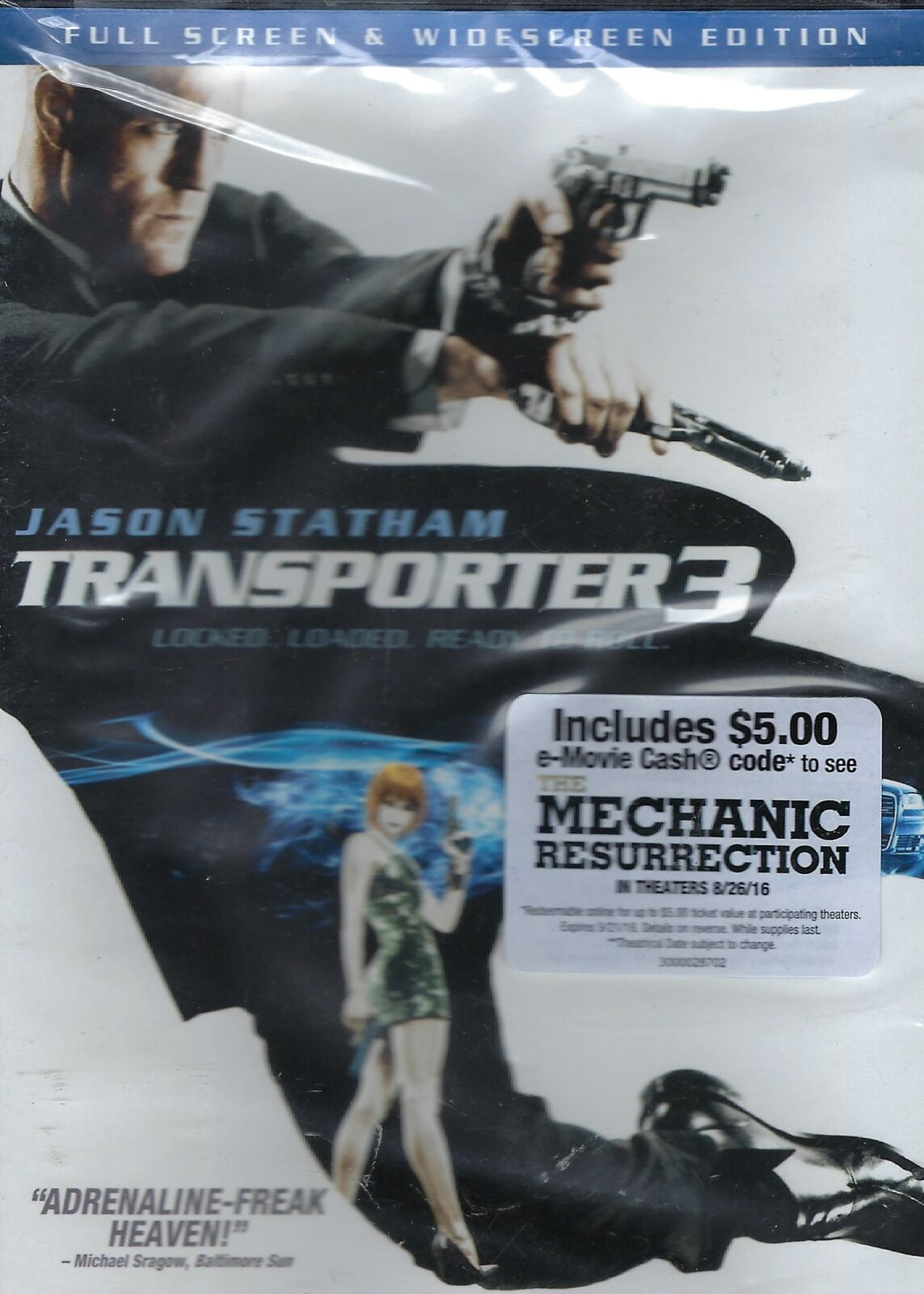 Transporter 3 (Jason Statham) Widescreen & Full Screen Brand New DVD ...