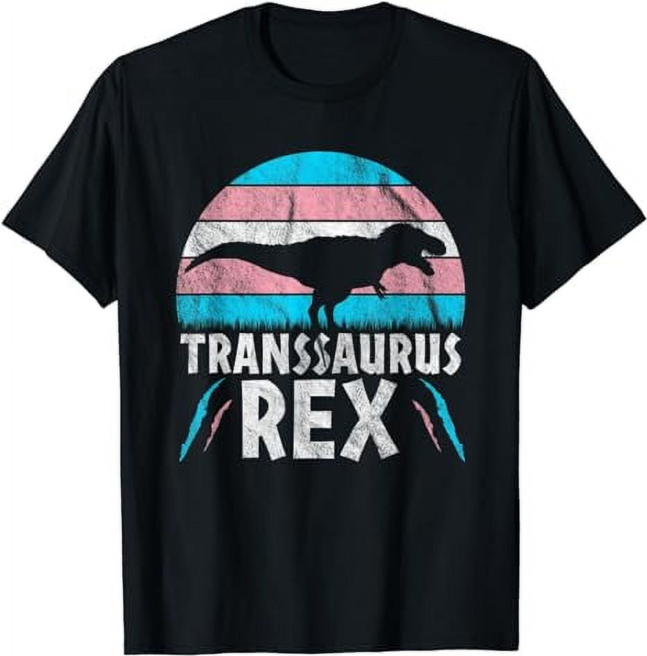 Transsaurus Rex - Trans Dinosaur Transexual Flag Dino LGBT T-Shirt ...