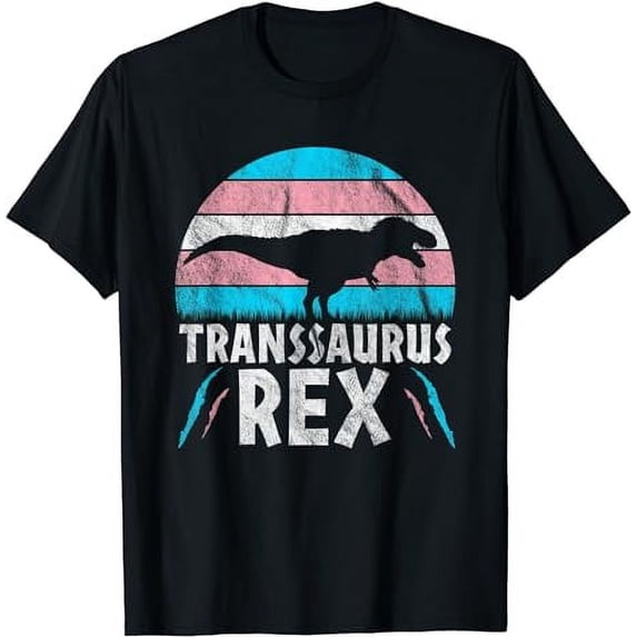Transsaurus Rex - Trans Dinosaur Transexual Flag Dino LGBT T-Shirt ...