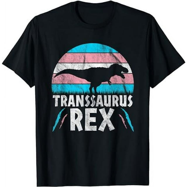 Transsaurus Rex - Trans Dinosaur Transexual Flag Dino LGBT T-Shirt ...