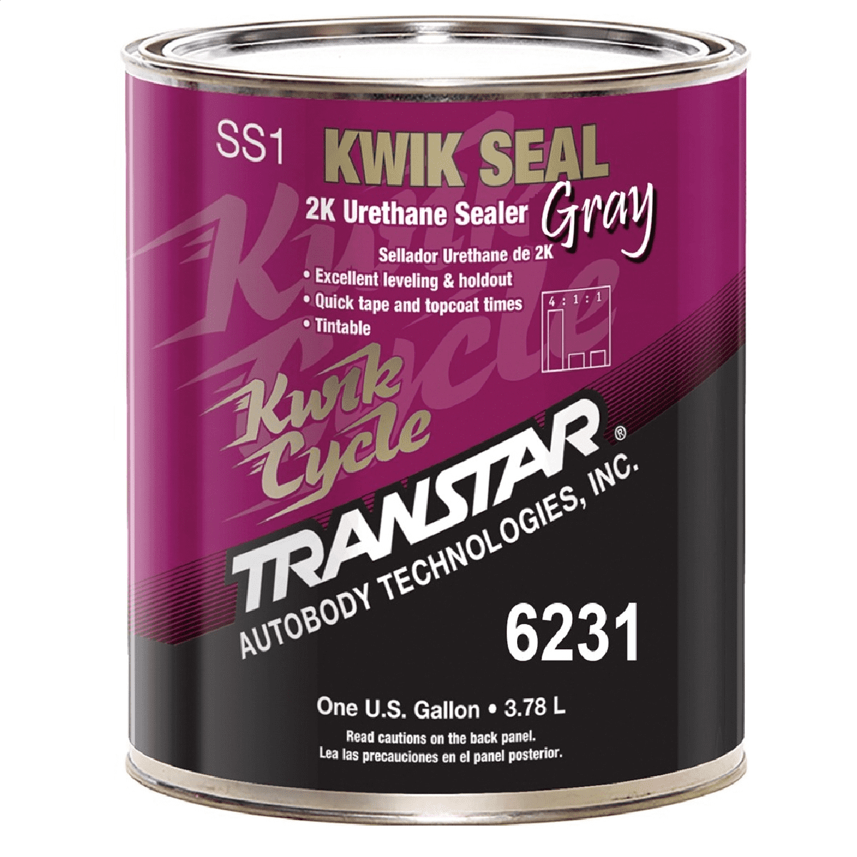 Transtar Kwik Seal 2K Urethane Sealer Gray, Paint Sealant Coating ...