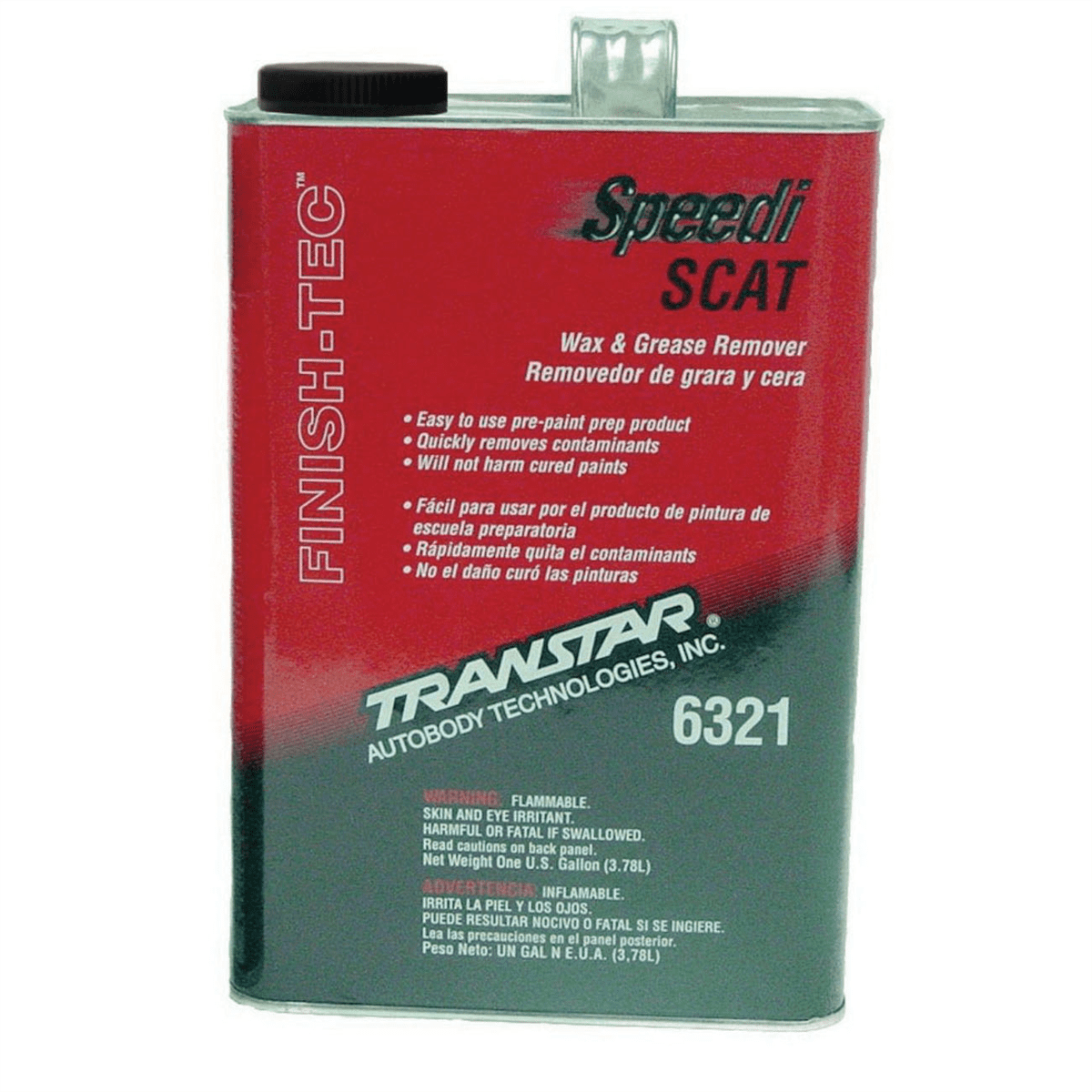 Transtar 6321 Paint Prep Metal Cleaner, Wax and Grease Remover, Clear ...