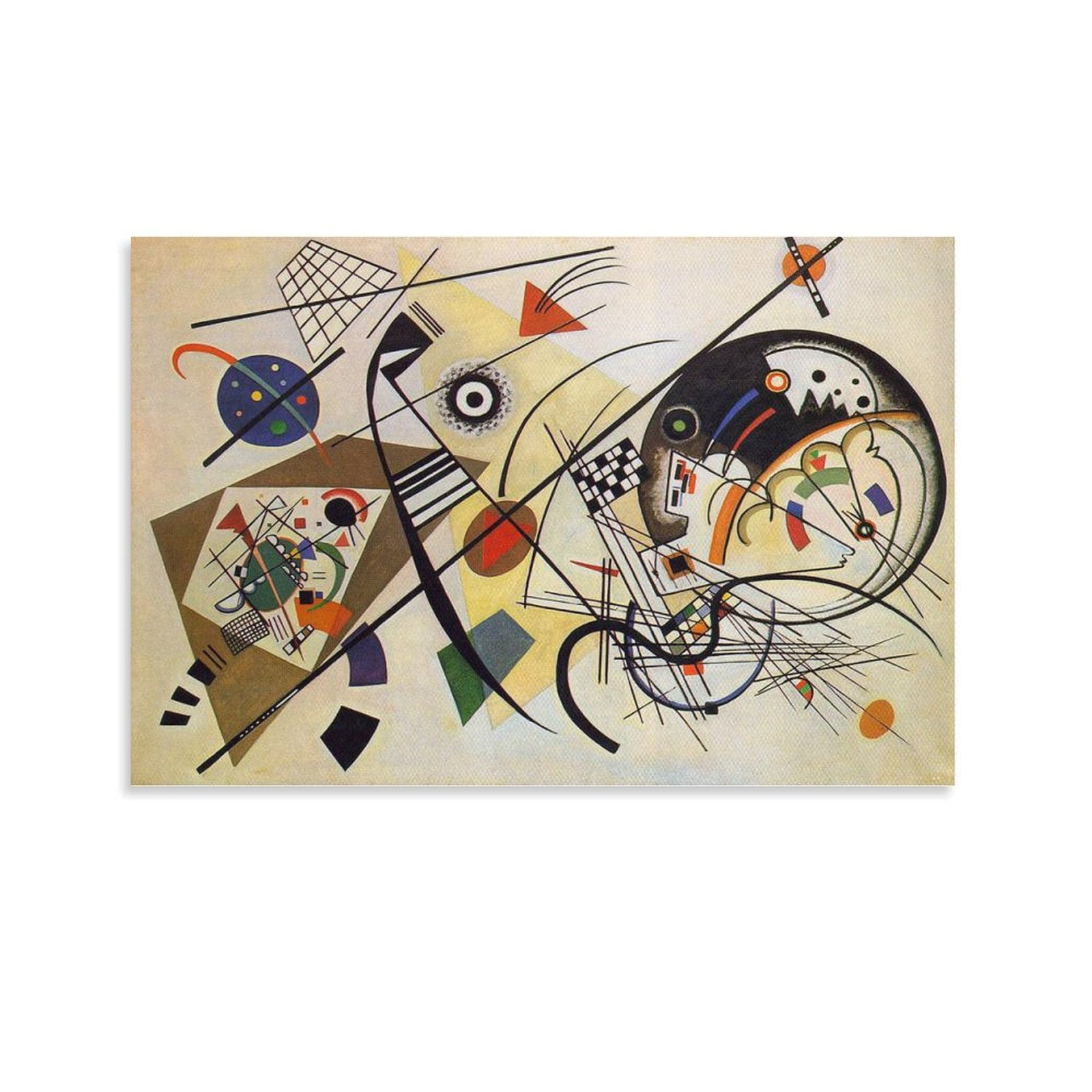 Transverse Line by Wassily Kandinsky Painting Poster Poster Decorative ...