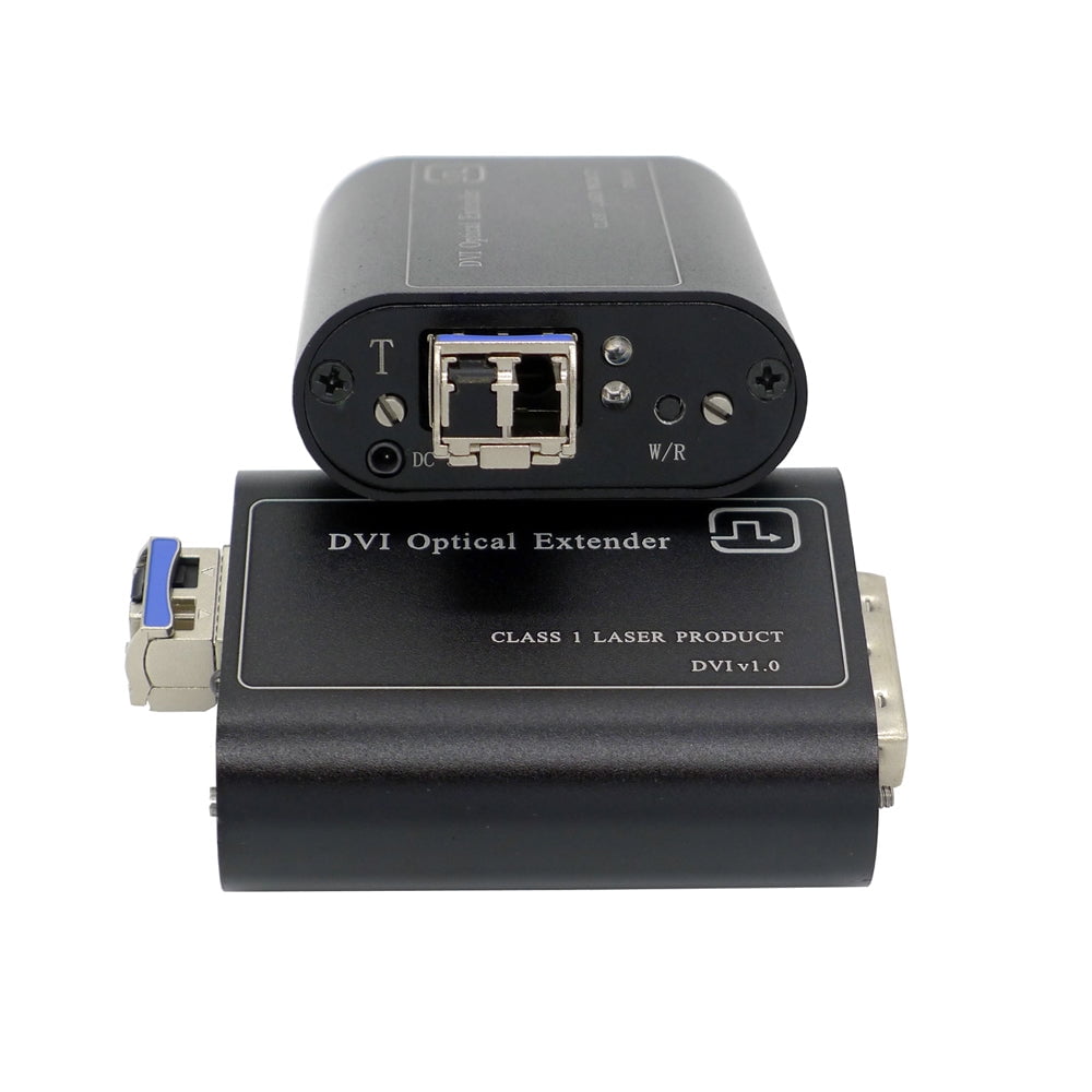 Transwan 4K DVI Fiber Extender to Max 300 Meters Over OM3 Multi-Mode ...