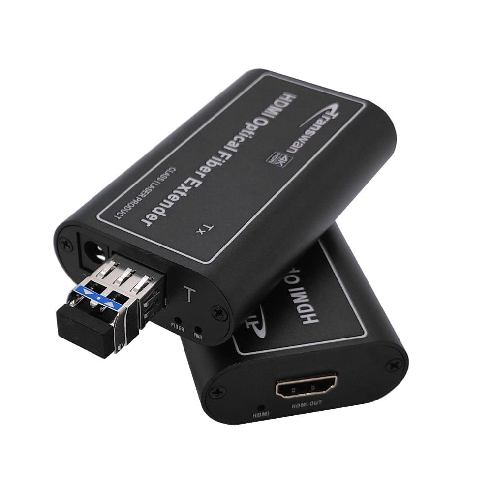 Transwan Mini 4K HDMI Over Fiber Extender to 10 Kilometers Over 1 SMF ...