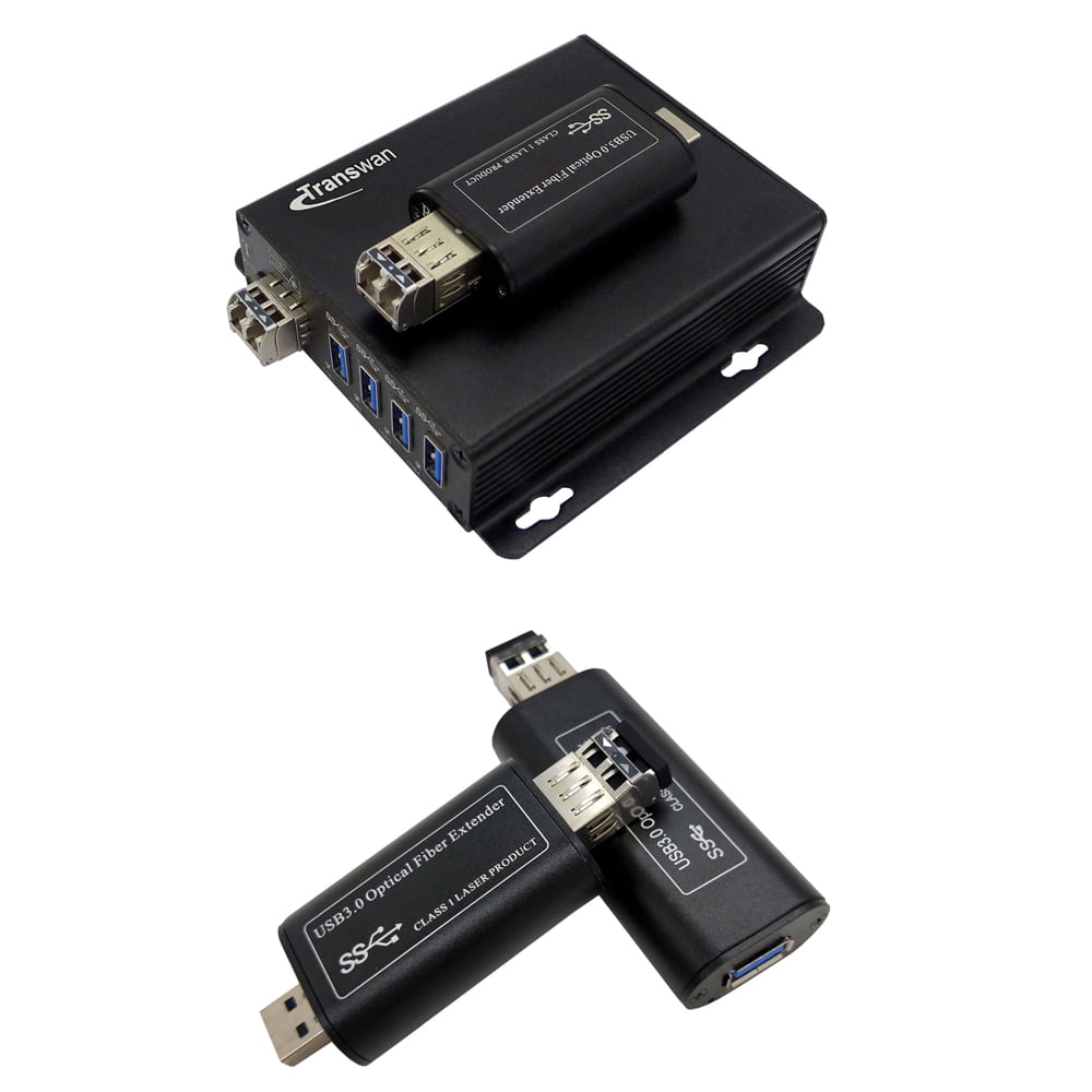 Transwan USB 3.0 Fiber Optic Extender Over Max 100 Meters (330 Feet ...