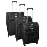 Transworld 3-piece Expandable 360 Degree Spinner Upright Luggage Set ...