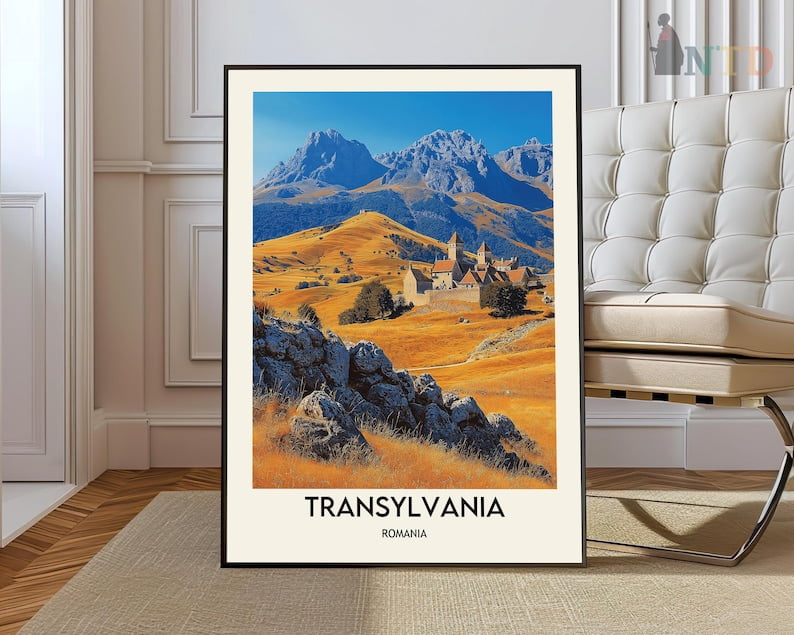 Transylvania Print, Transylvania Poster, Romania Travel Art ...