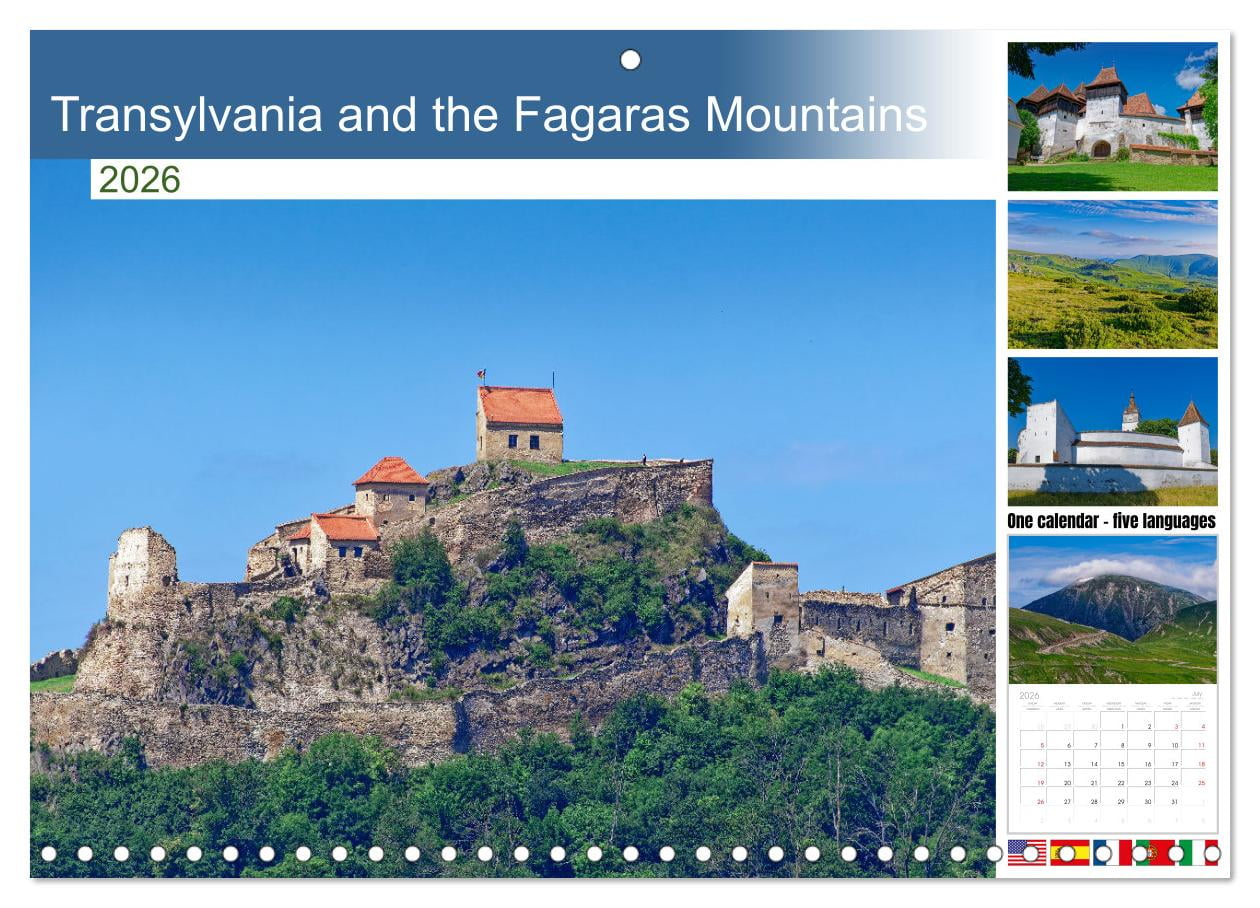 Transylvania and the Fagaras Mountains (Monthly Wall Calendar 2026 16.5 ...