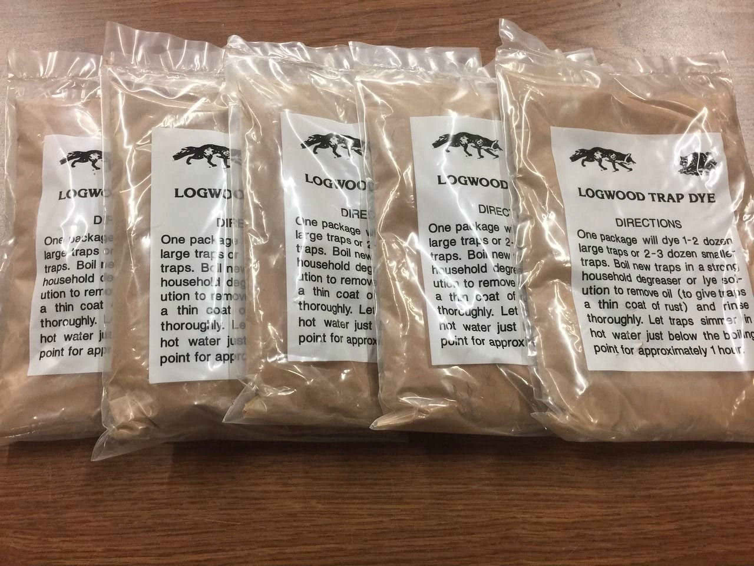 Trap Dye Logwood Trapping Racoons Cyotes Varmit, 1 Pound Bag (5-Pack ...
