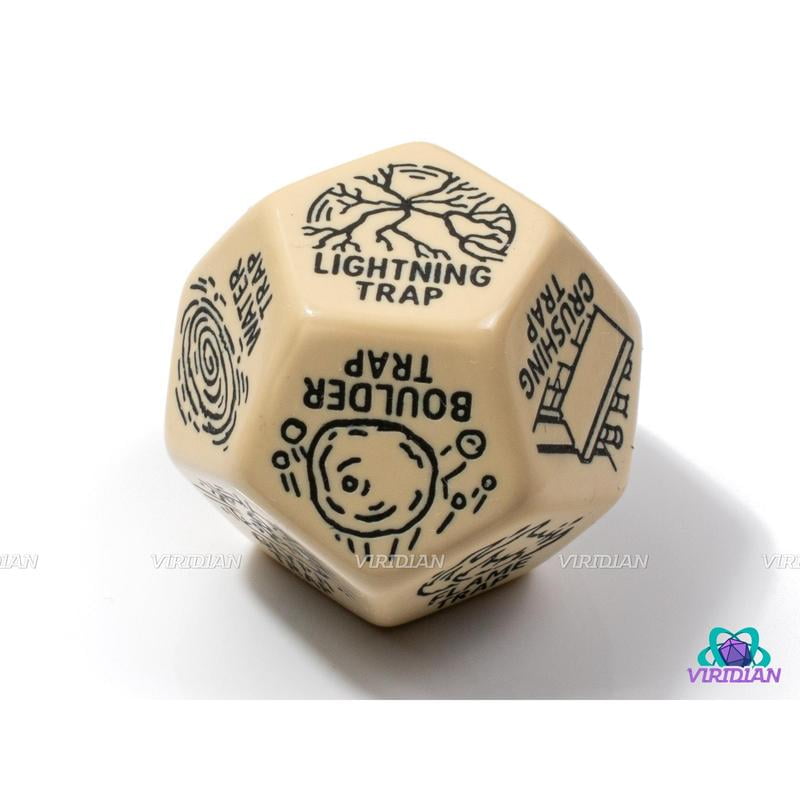 Trap Generator Die | Random Hazard and Danger Creation Dice, Giant 30mm ...