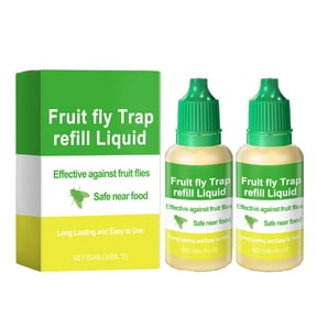 TERRO Indoor Fruit Fly Trap, Liquid Apple Attractant, 6 Traps + 270 Day ...