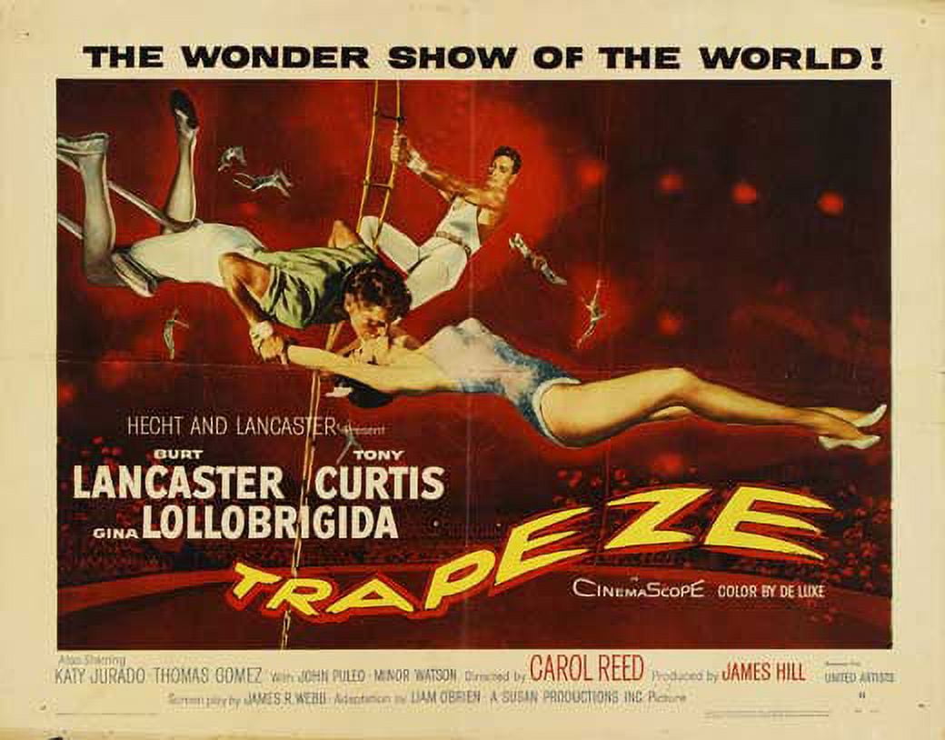 Trapeze - movie POSTER (Style B) (11" x 14") (1956) - Walmart.com