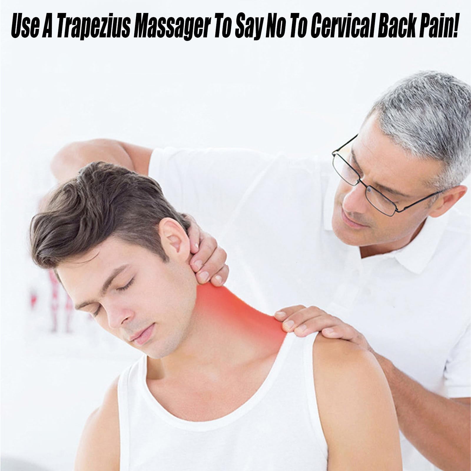 Trapezius Trigger Point Massager, Myofasical Release Neck and Shoulder ...