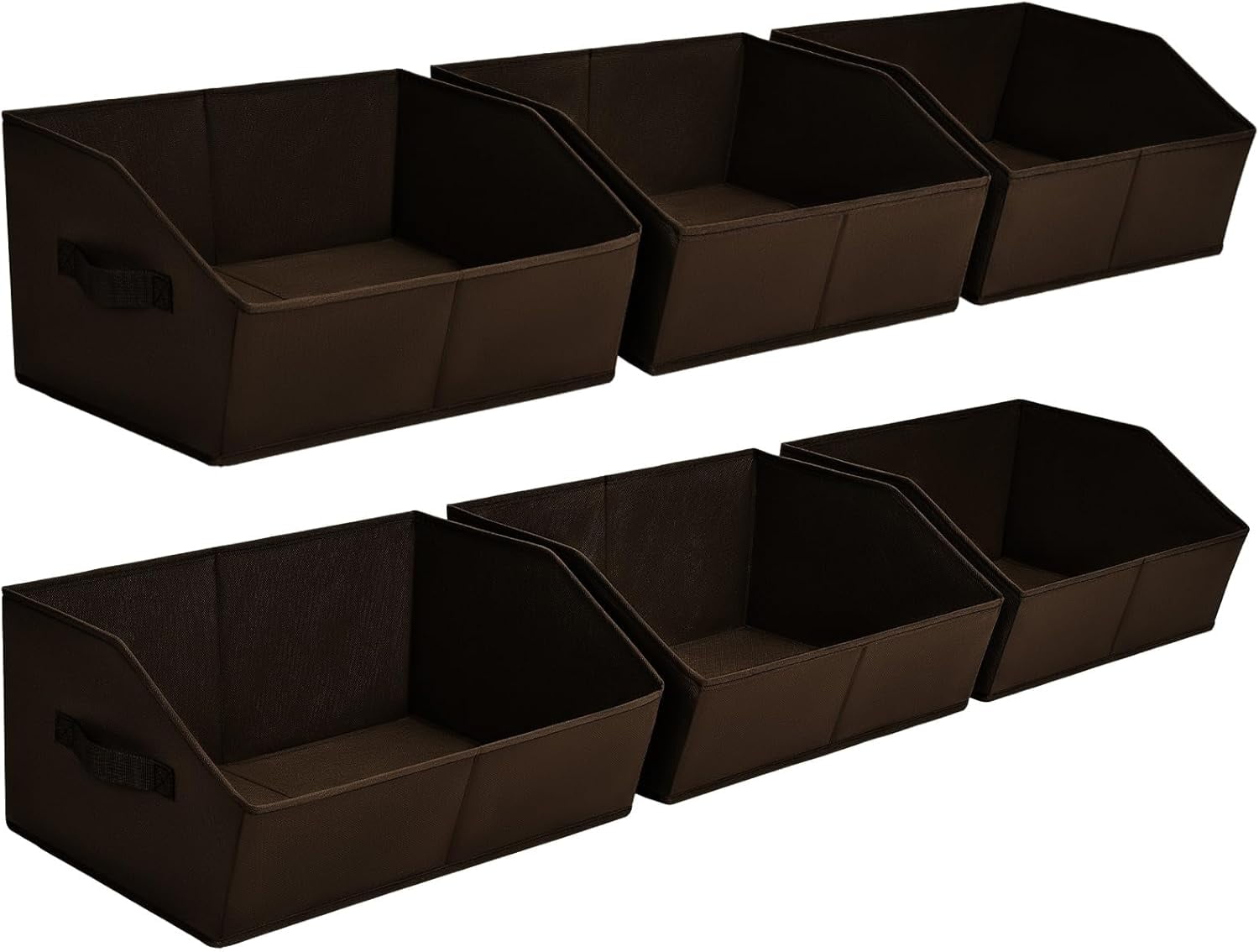 Trapezoid Closet Storage Bins - Large Fabric Baskets for Organizing ...