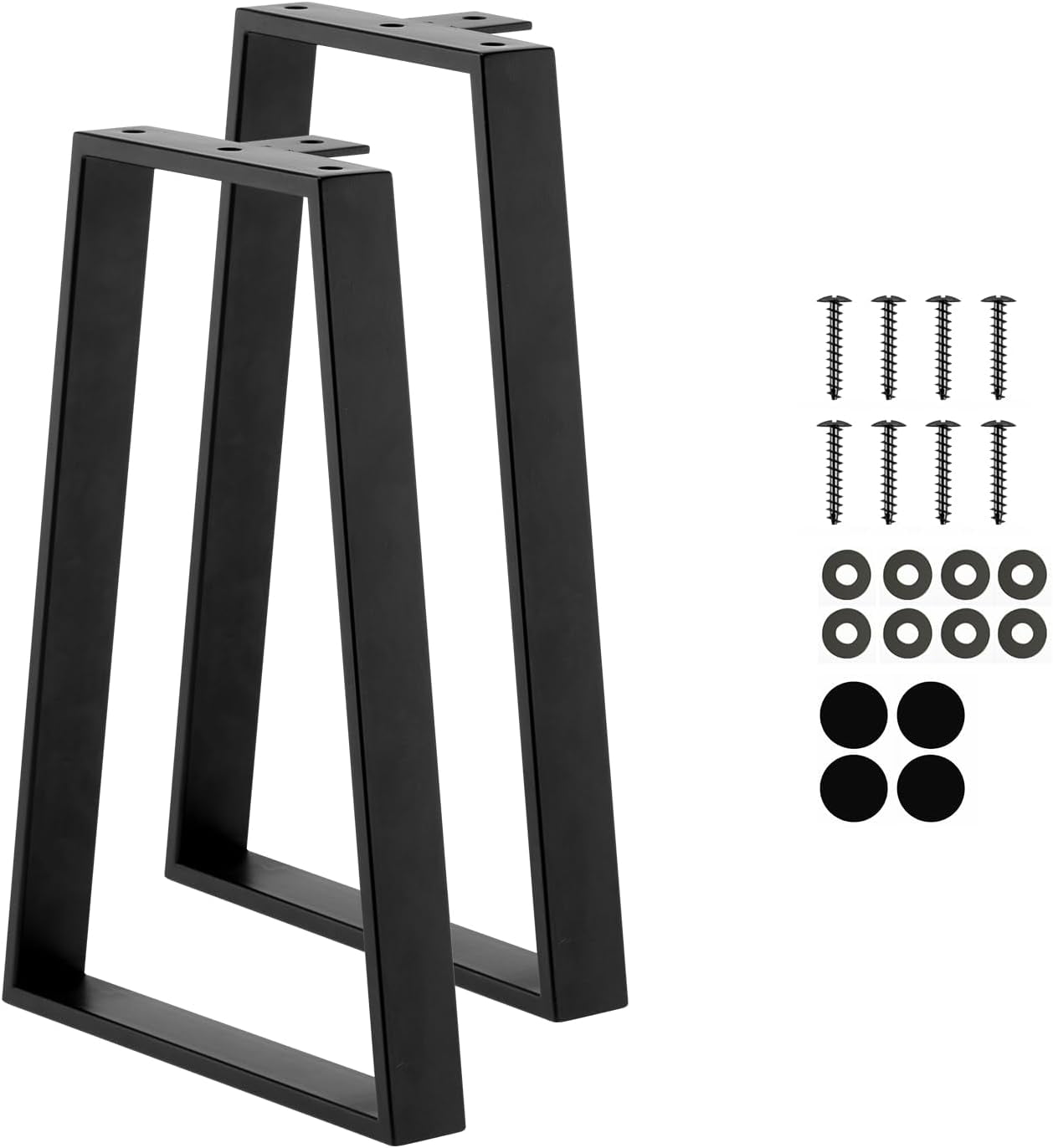 Yes4All Store 16’’ Trapezoid Furniture Metal Legs - Heavy Duty Wrought ...