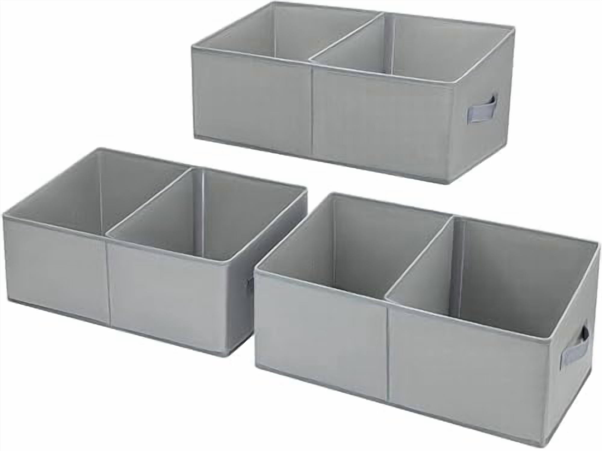 Trapezoid Storage Bins for clothes - 3 Packs Closet Organizers and ...