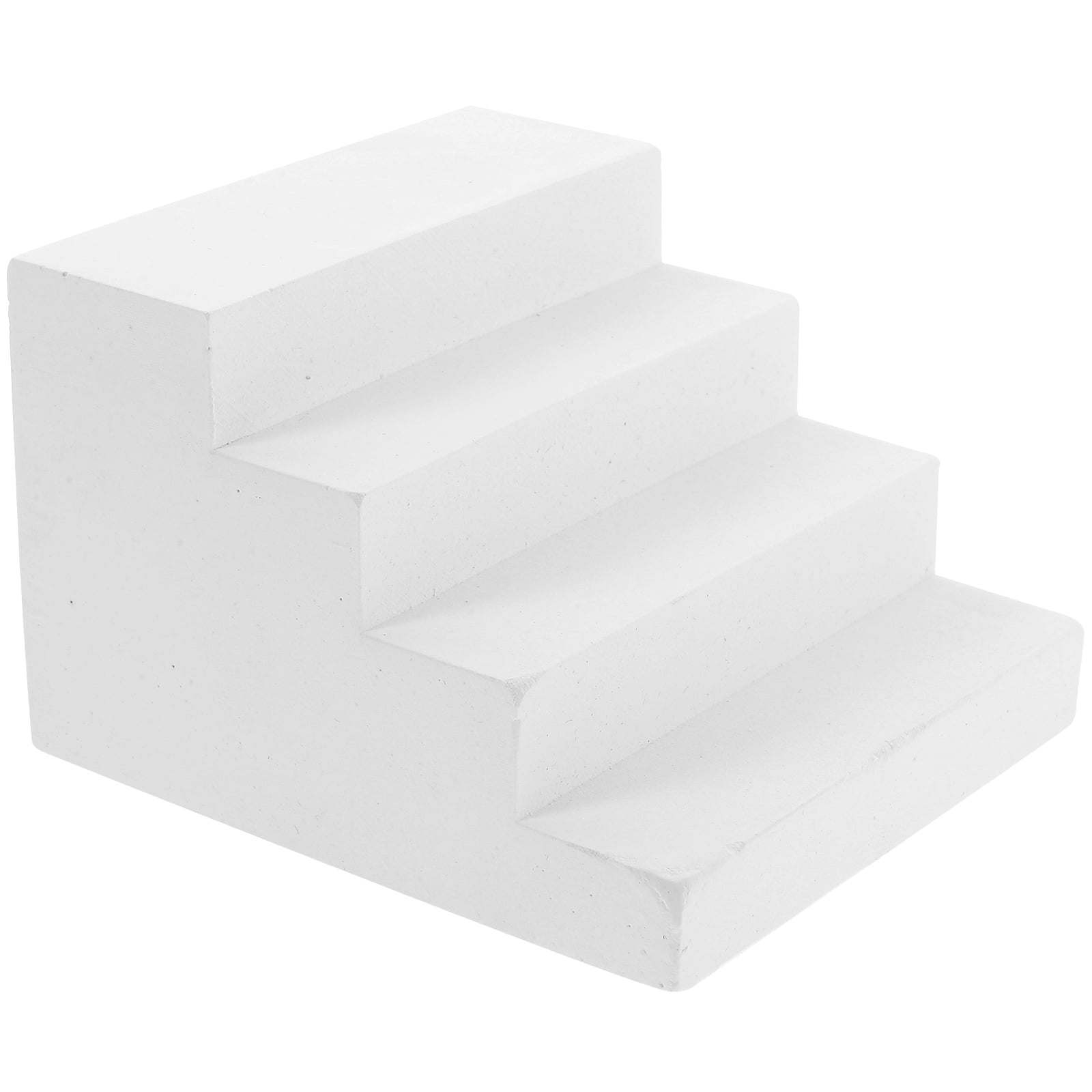 Trapezoidal Cube Display Shelf Decor Ladder Model Mini Ladder Gypsum ...