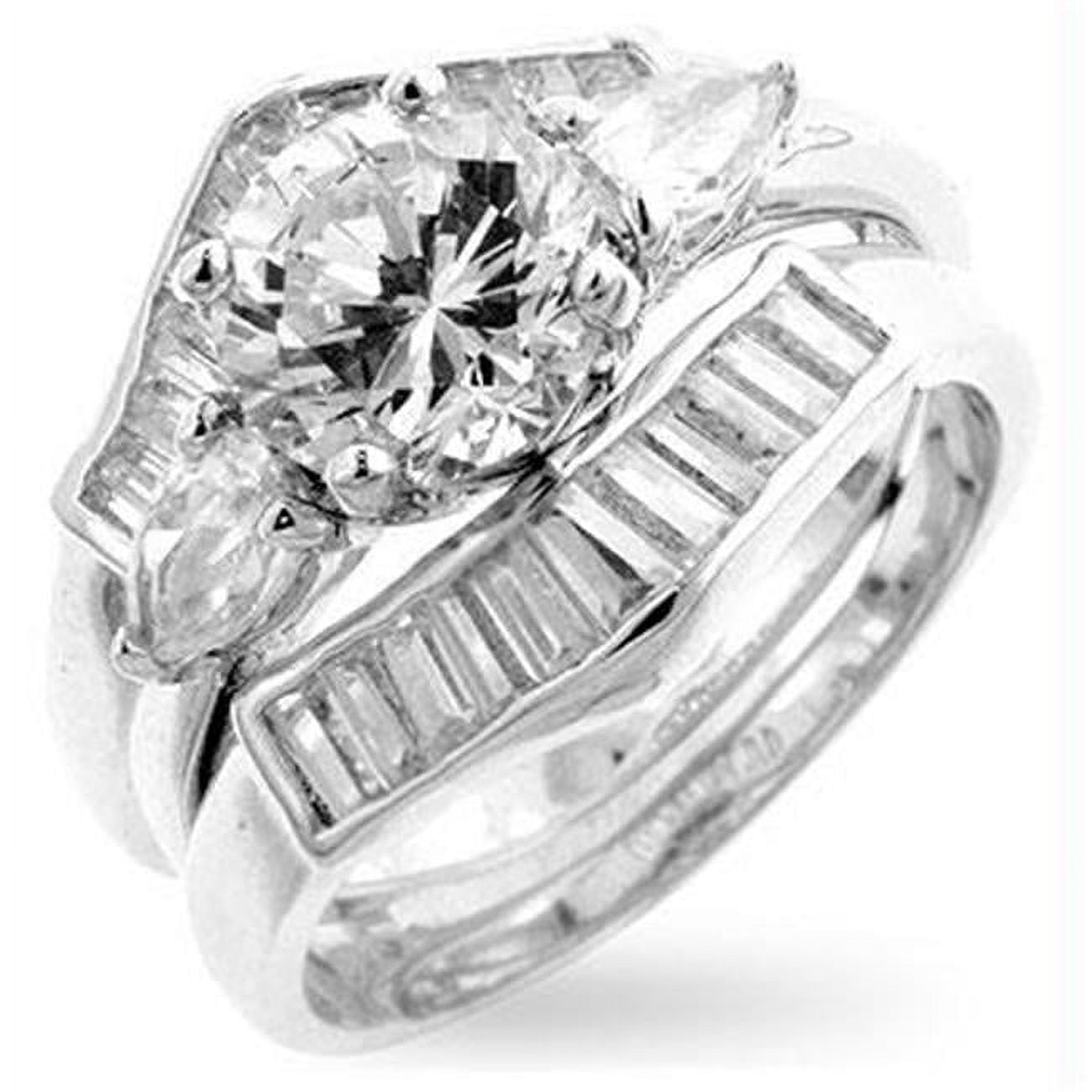 Trapezoidal Triple Engagement Ring, Size : 07 - Walmart.com