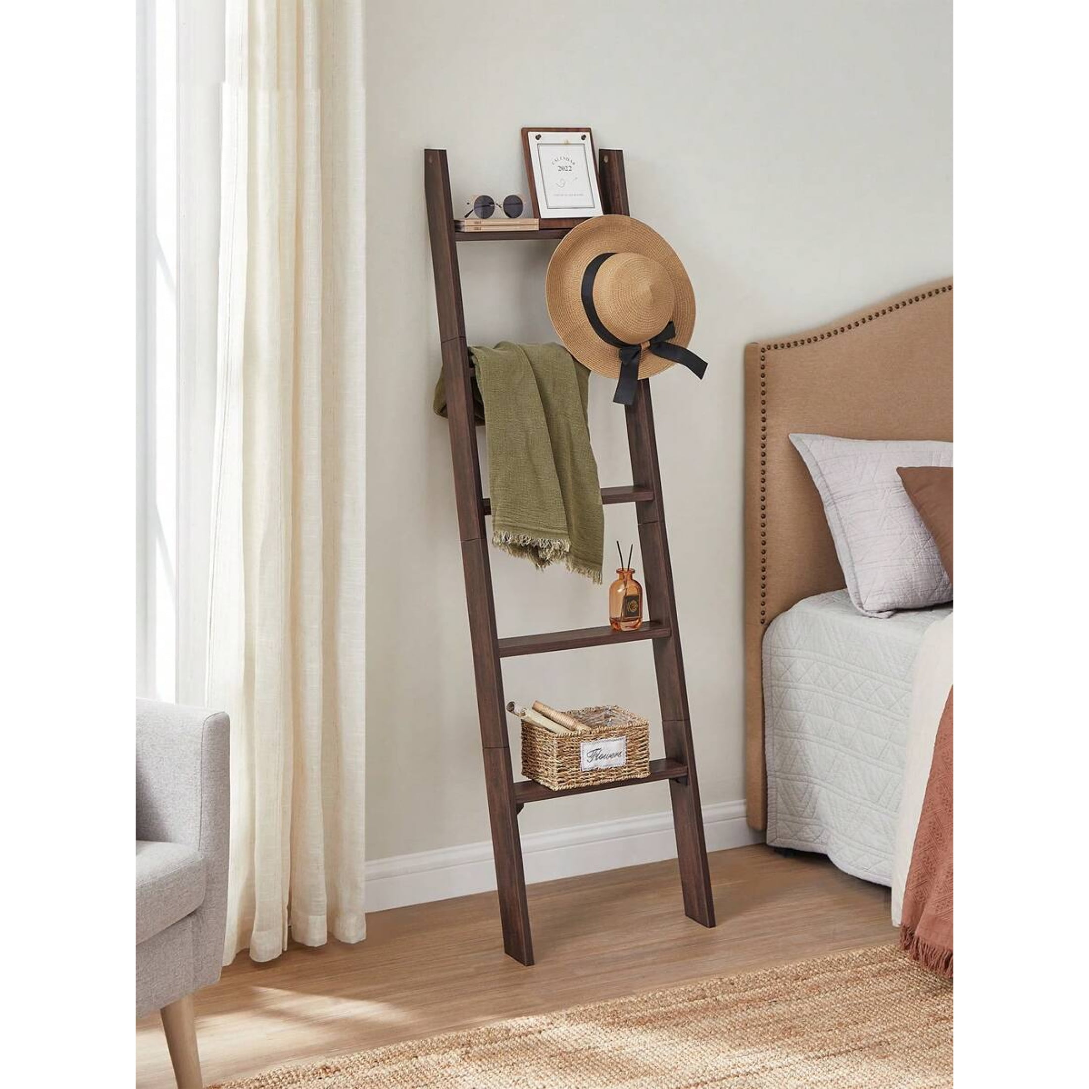 Trapezoidal Wooden Storage Rack, Multi - Layer Storage, Bedroom ...