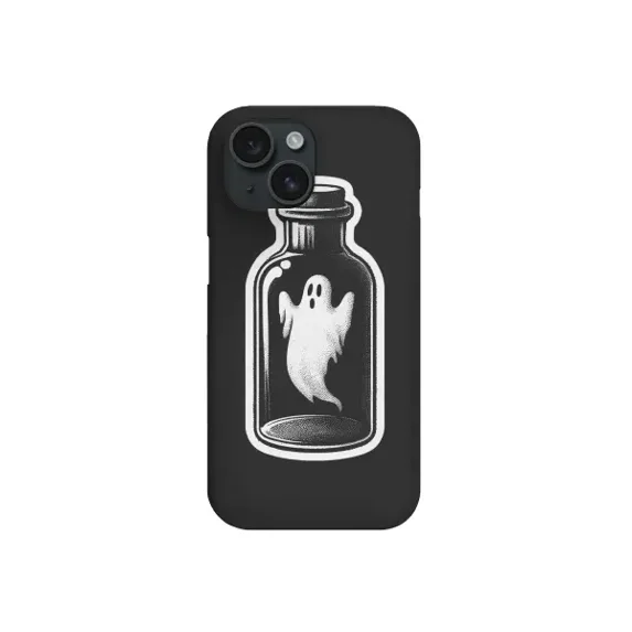 Trapped Inside Horror Ghost Spooky Phone Case for iPhone 16 15 14 13 12 ...
